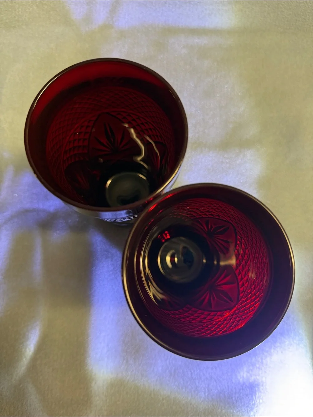 Cristal D’Arques | Dining | Cristal Darques Durand Ruby Red Cutglass ...